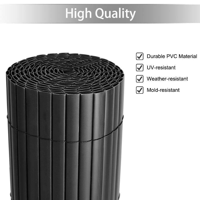 Dark Grey Garden Fence Outdoor Privacy Screen – Garden Sanctuary