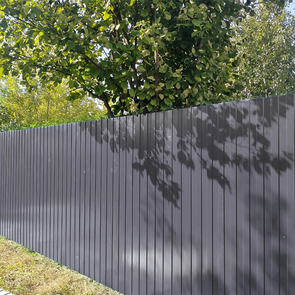 Grey Steel Corrugated Panels – Garden Sanctuary