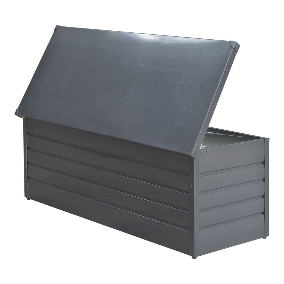 600L Metal Lockable Waterproof Garden Storage Box – Garden Sanctuary